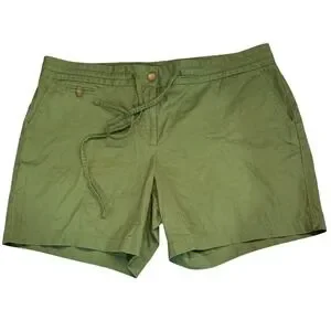 Lands' End | Shorts | Lands End Fit 2 Green Cotton Chino Shorts Womens ...
